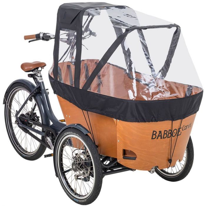 Bakfiets regentent met stokken voor de Carve en Flow | Babboe